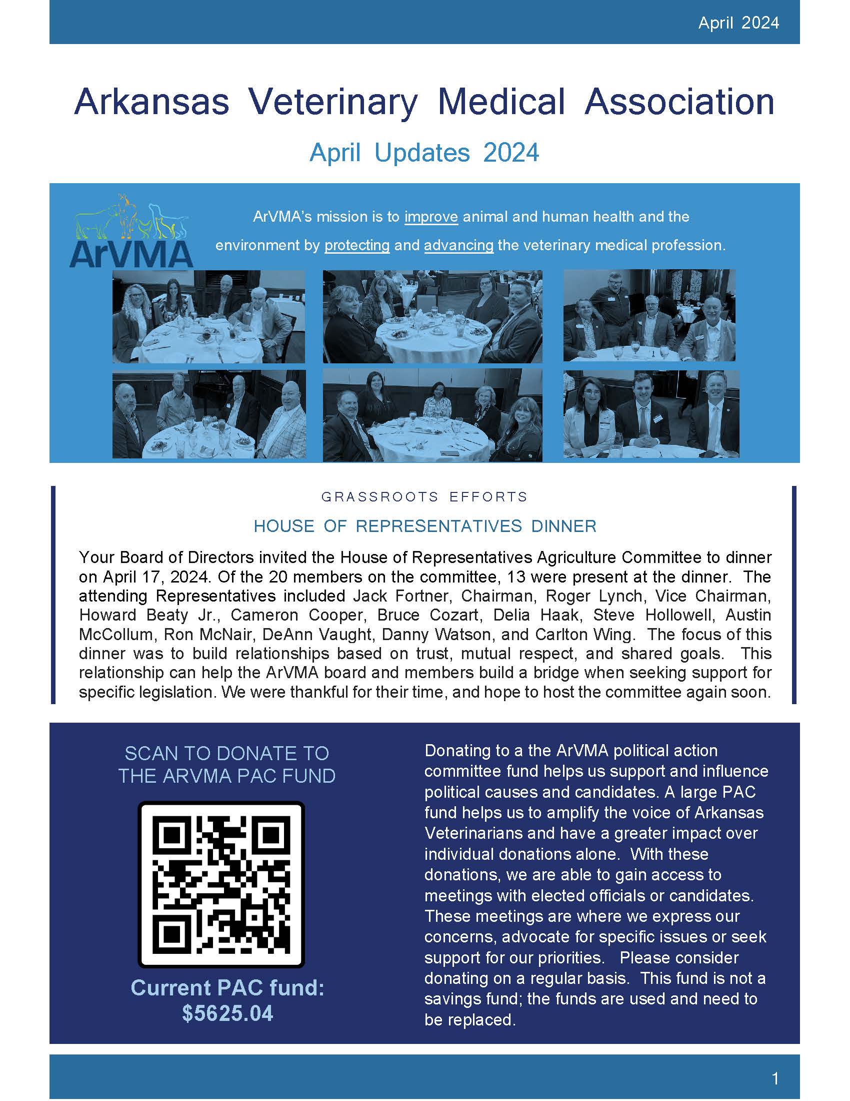 Newsletters - Arkansas Veterinary Medical Association